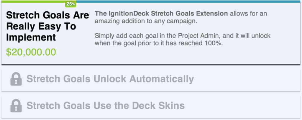 The Official Stretch Goals Extension - IgnitionDeck